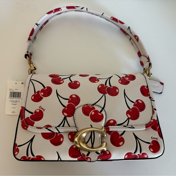 Coach | Bags | Coach Soft Tabby Cherryprint Leather Shoulder Bag | Poshmark